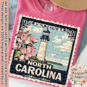 North Carolina Stamp State Design | Digital Download | PNG File ...
