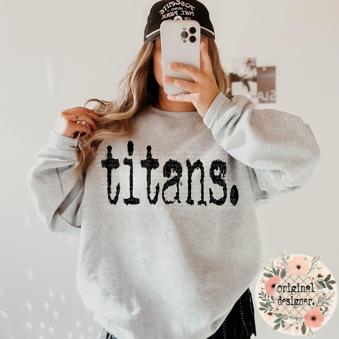 Titans Typography Mascot Design | Digital Download | PNG File ...