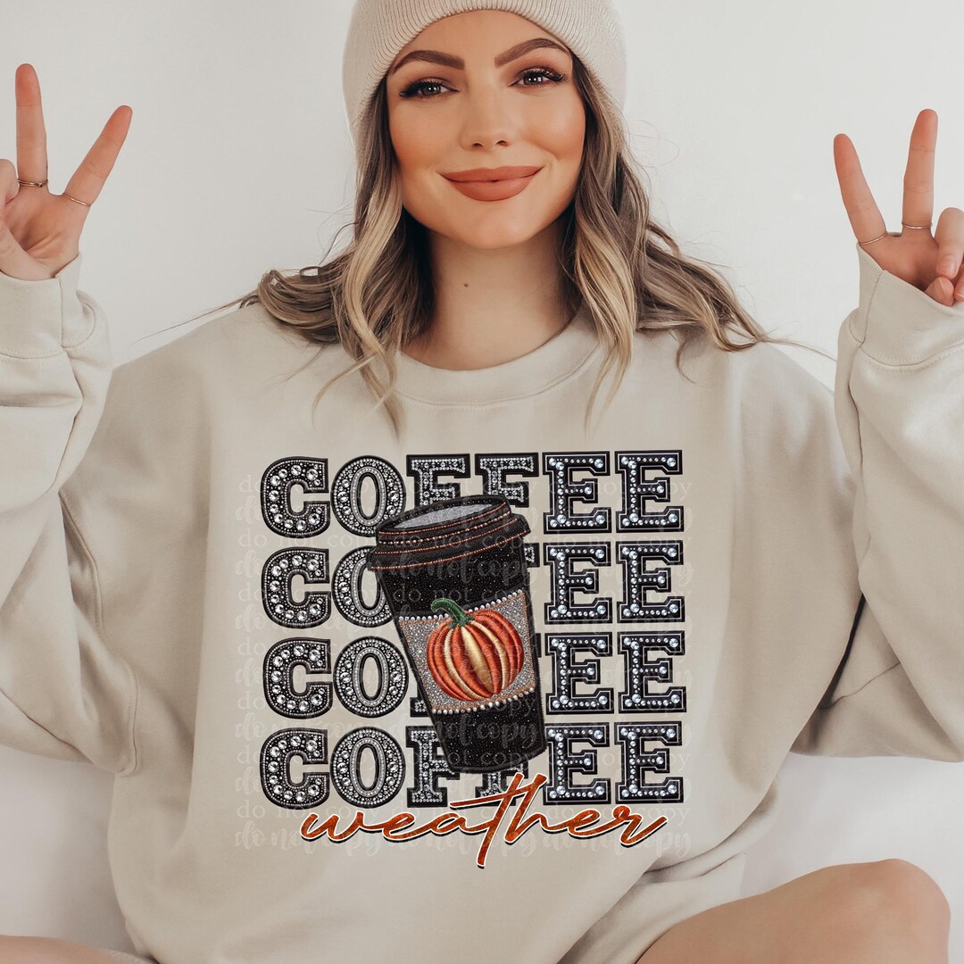 Coffee Weather Cup Design | Digital Download | PNG File | Fall ...