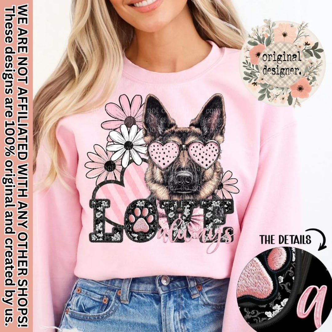 Love Always German Shepherd Design | Digital Download | PNG File | Dog ...