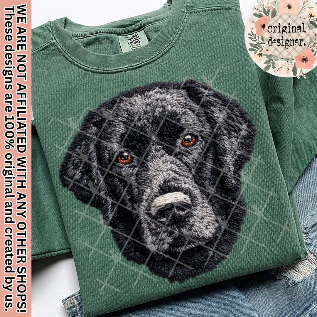 Latch Hook Yarn Crochet Black Labrador Design | Digital Download | PNG ...