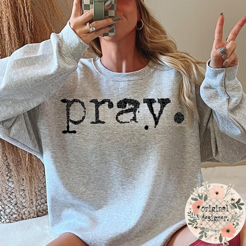 Pray Typography Design | Digital Download | PNG File | Typography PNG ...