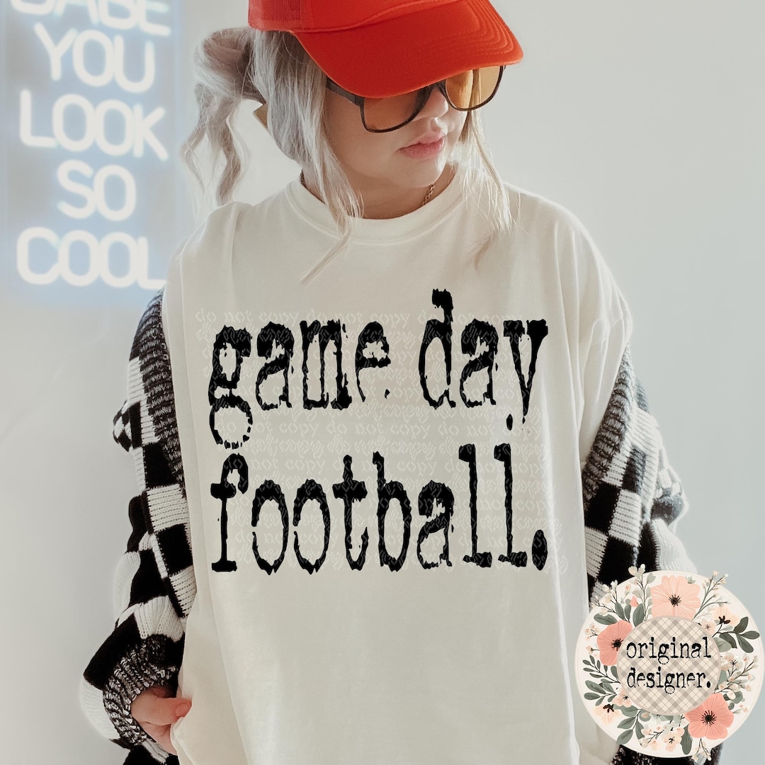 Game Day Football Typography Design | Digital Download | PNG File ...