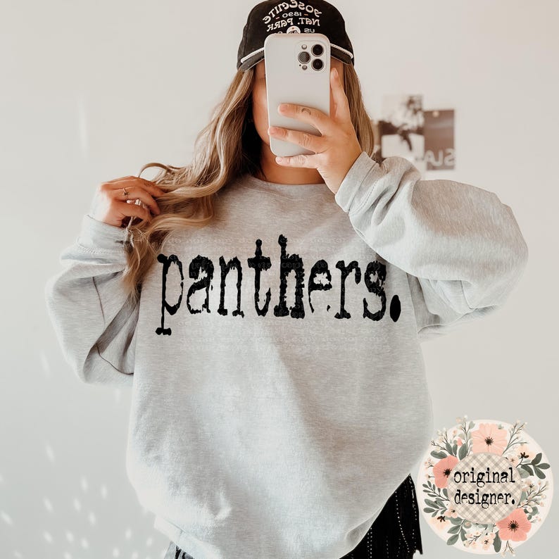 Panthers Typography Mascot Design | Digital Download | PNG File ...
