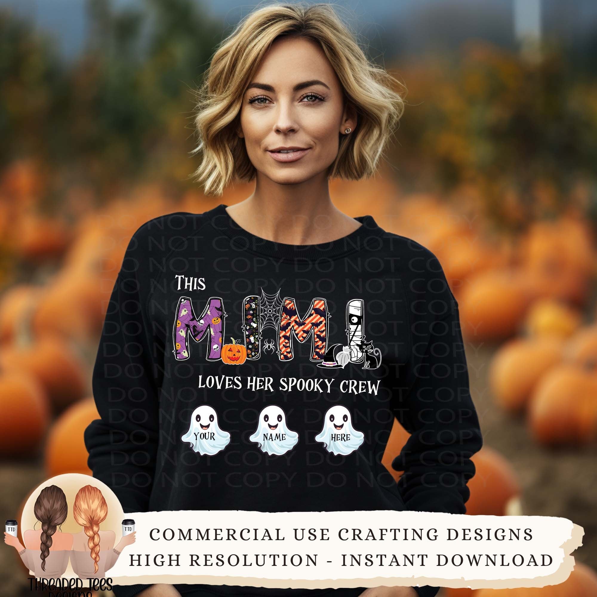 Mimi Spooky Crew Add Your Names Digital Download PNG - Etsy