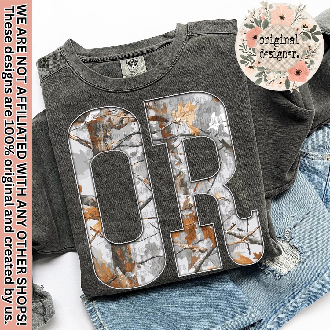 Oregon Gray Camo State Design | Digital Download | PNG File ...
