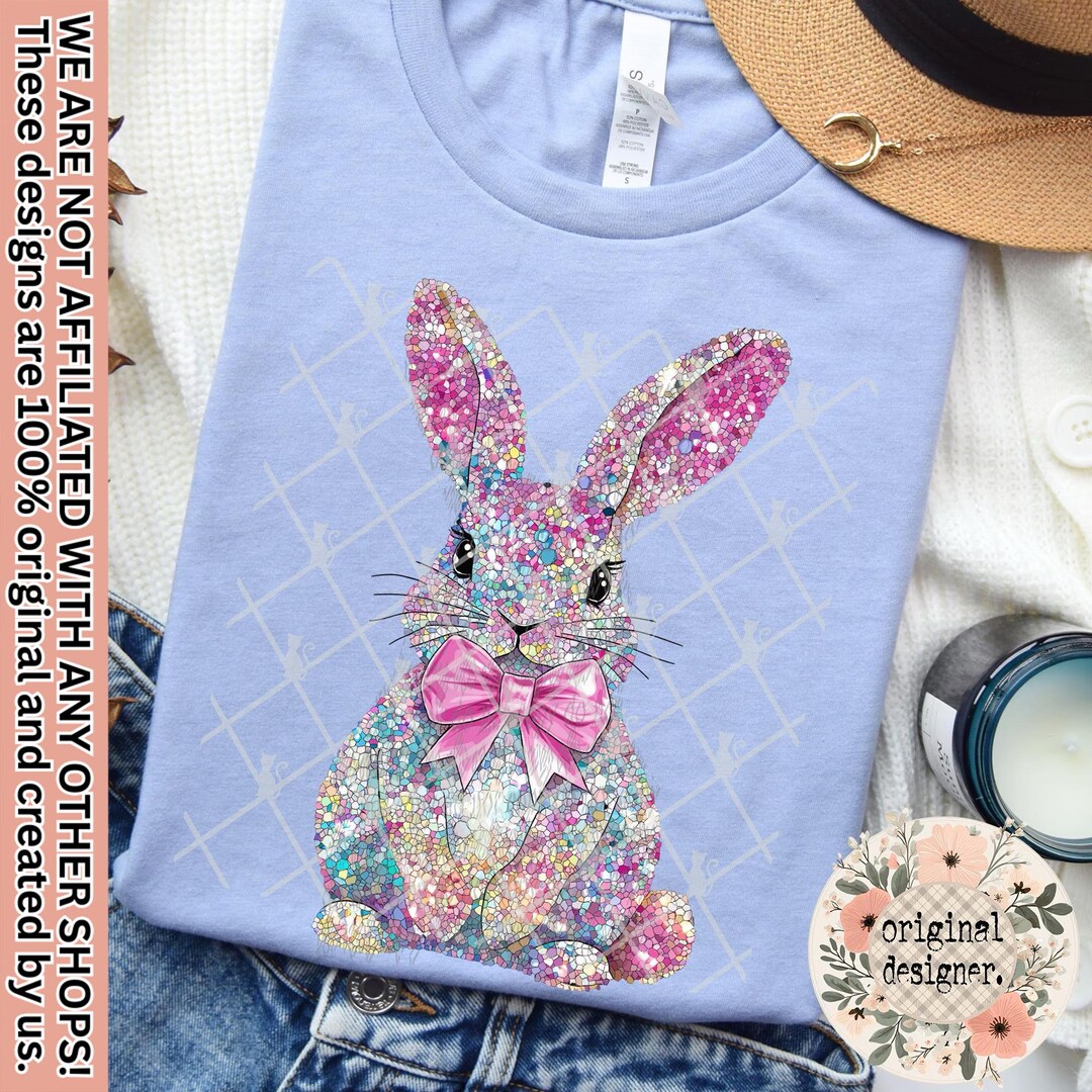 Sparkly Dazzle Bunny Coquette Design | Digital Download | PNG File ...