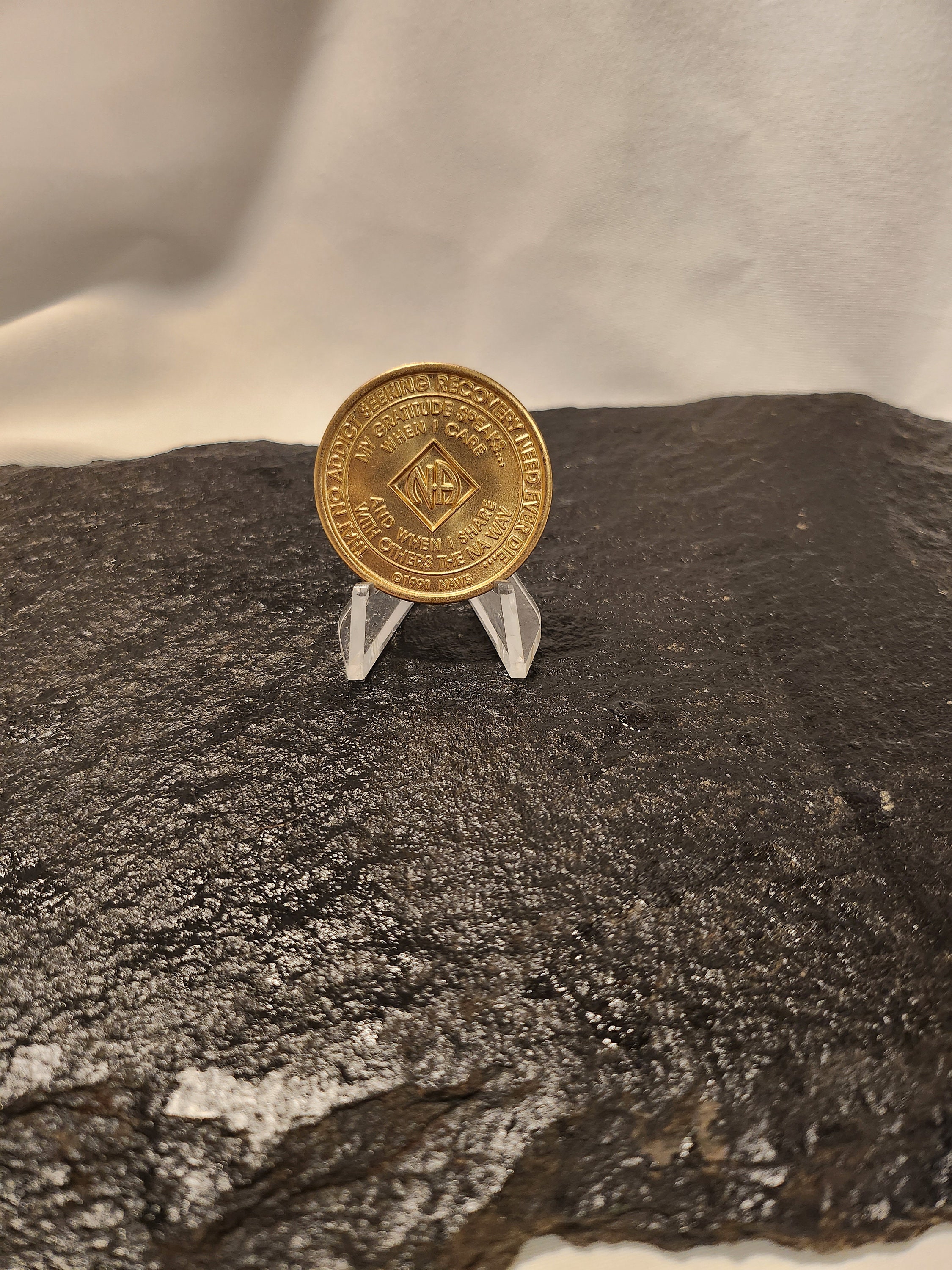1 Year NA Medallion Bronze Narcotics Anonymous Clean Time Chip - Etsy
