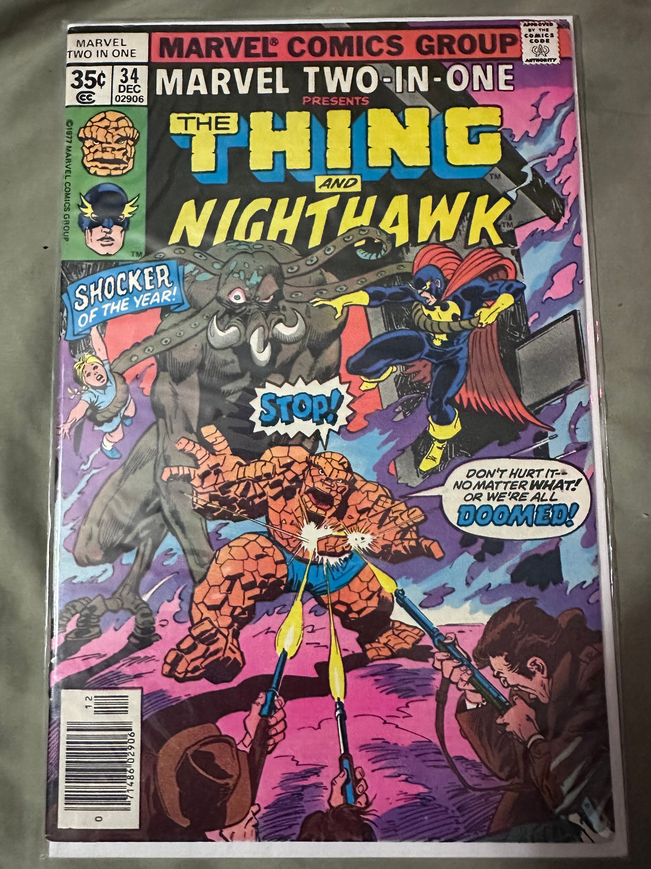Marvel 2-in-1 Thing and the Nighthawk 1978 14 - Etsy