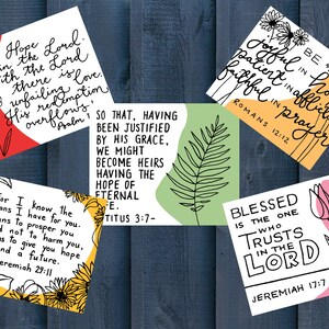 15 Hopeful Bible Verses | Printable Notecards | Scripture Memorization ...