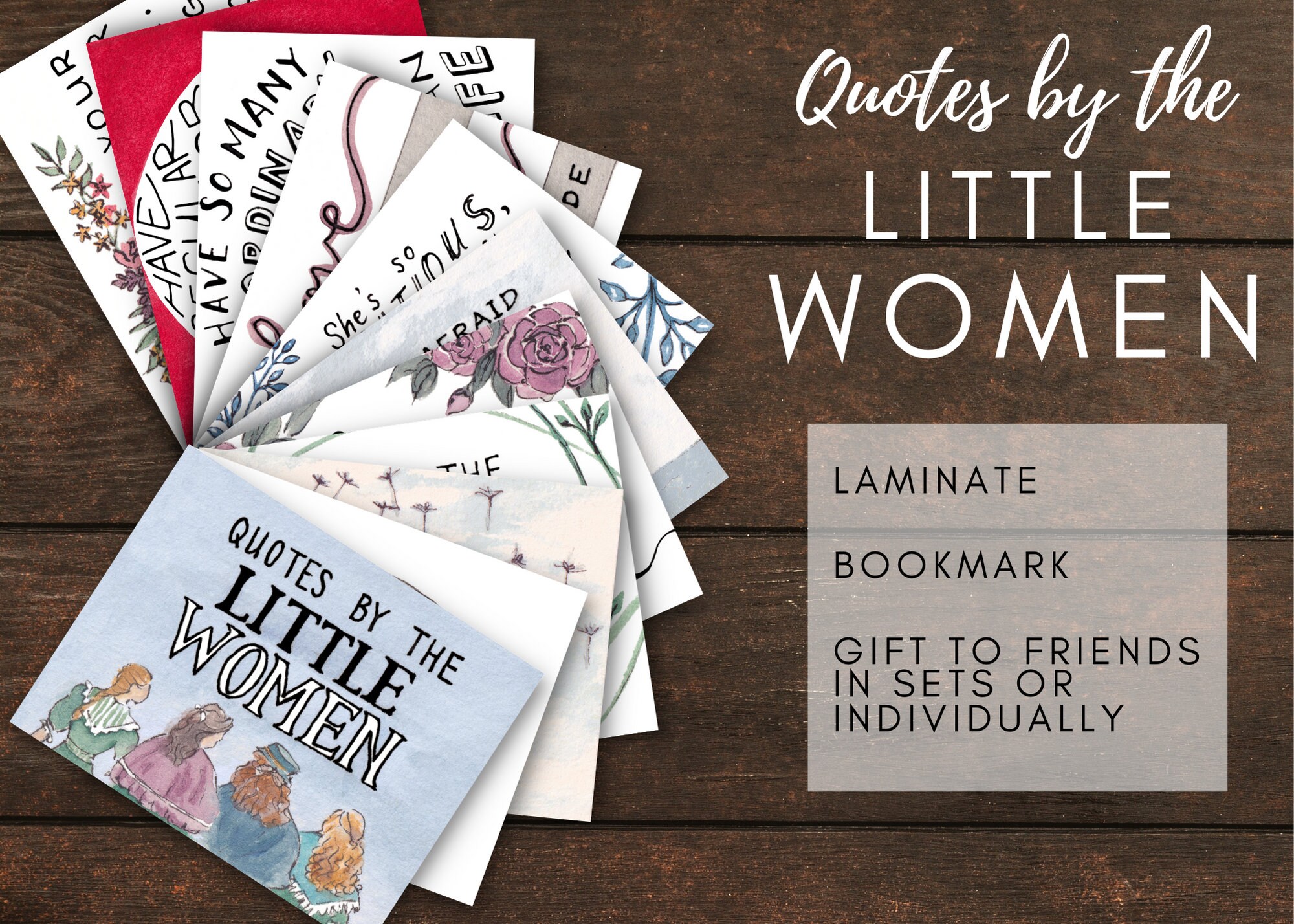 10 Little Women Quotes Printable Notecards Fun Encouraging - Etsy