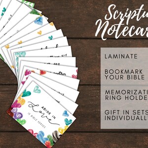 15 Bible Verses on Love | Digital Download Printable Notecards ...