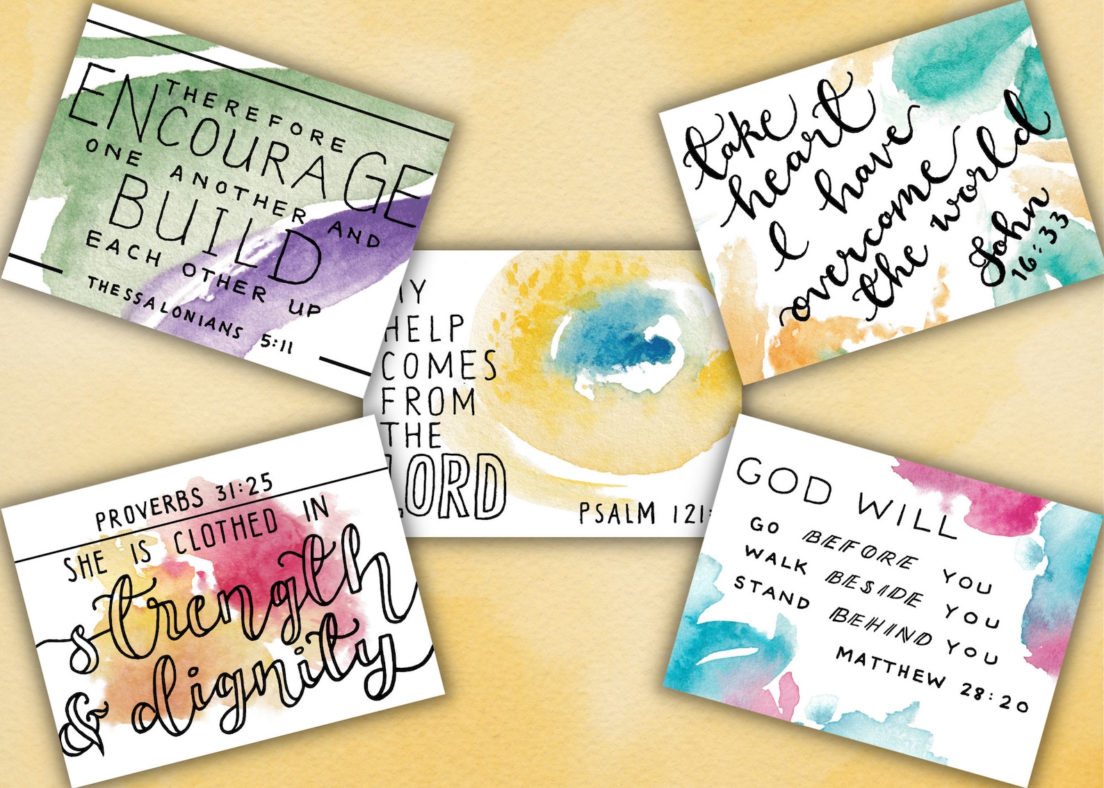 15 Strength in Weakness Verses | Digital Download Printable Notecards ...