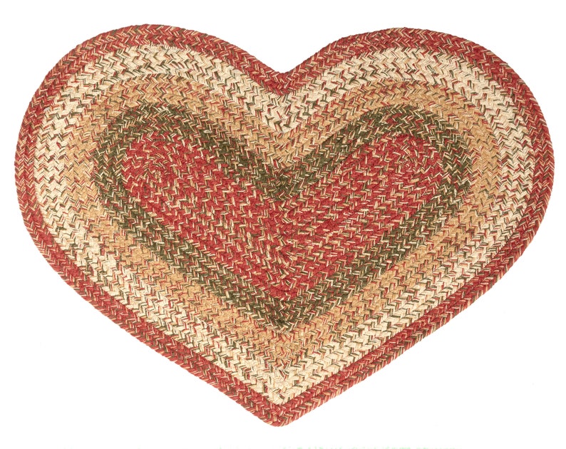 Handmade Premium 100% Cotton Heart Shaped Braided Carpet buy 2 or More ...