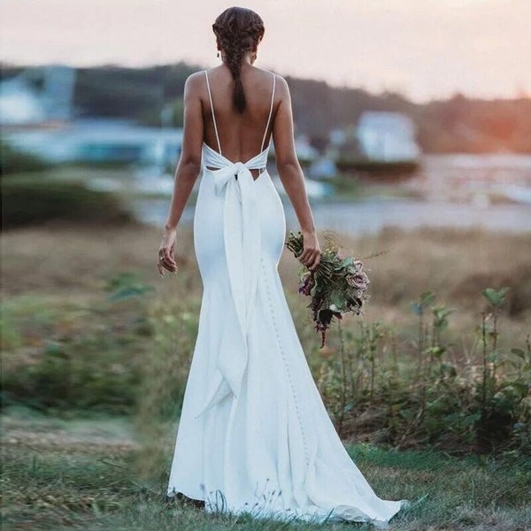 Backless Wedding Dress - Shop Online - Etsy