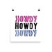 Howdy Poster Dorm Poster Colorful Poster Fun Print Preppy Print Dorm ...
