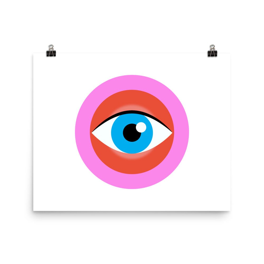 Evil Eye Poster, Preppy Print, Girly Print, Dorm Poster, Fun Print - Etsy