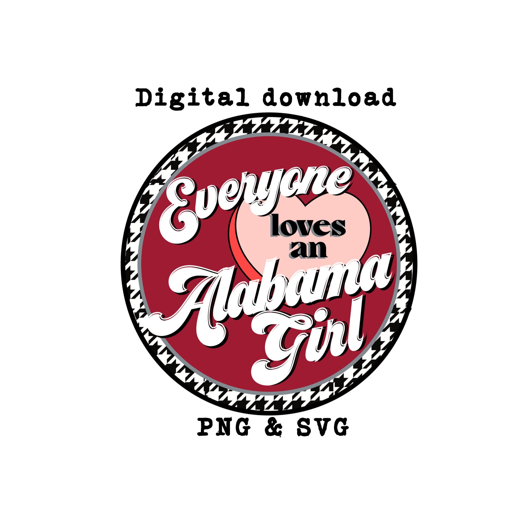 Alabama Girl PNG and SVG Download | Alabama Crimson Tide | Roll Tide ...
