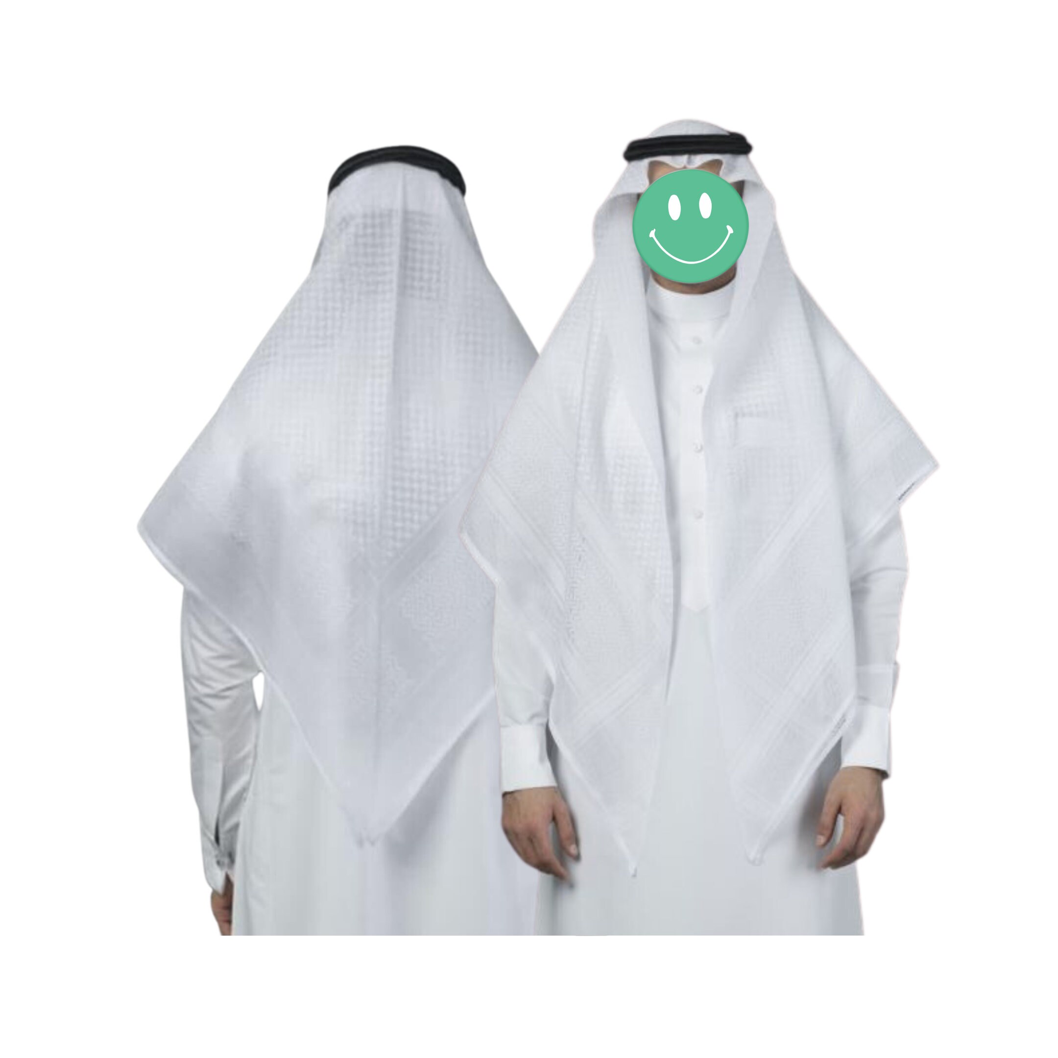 White Shemagh Ghutra Arabic Scarf Arab Headdress middle - Etsy Israel