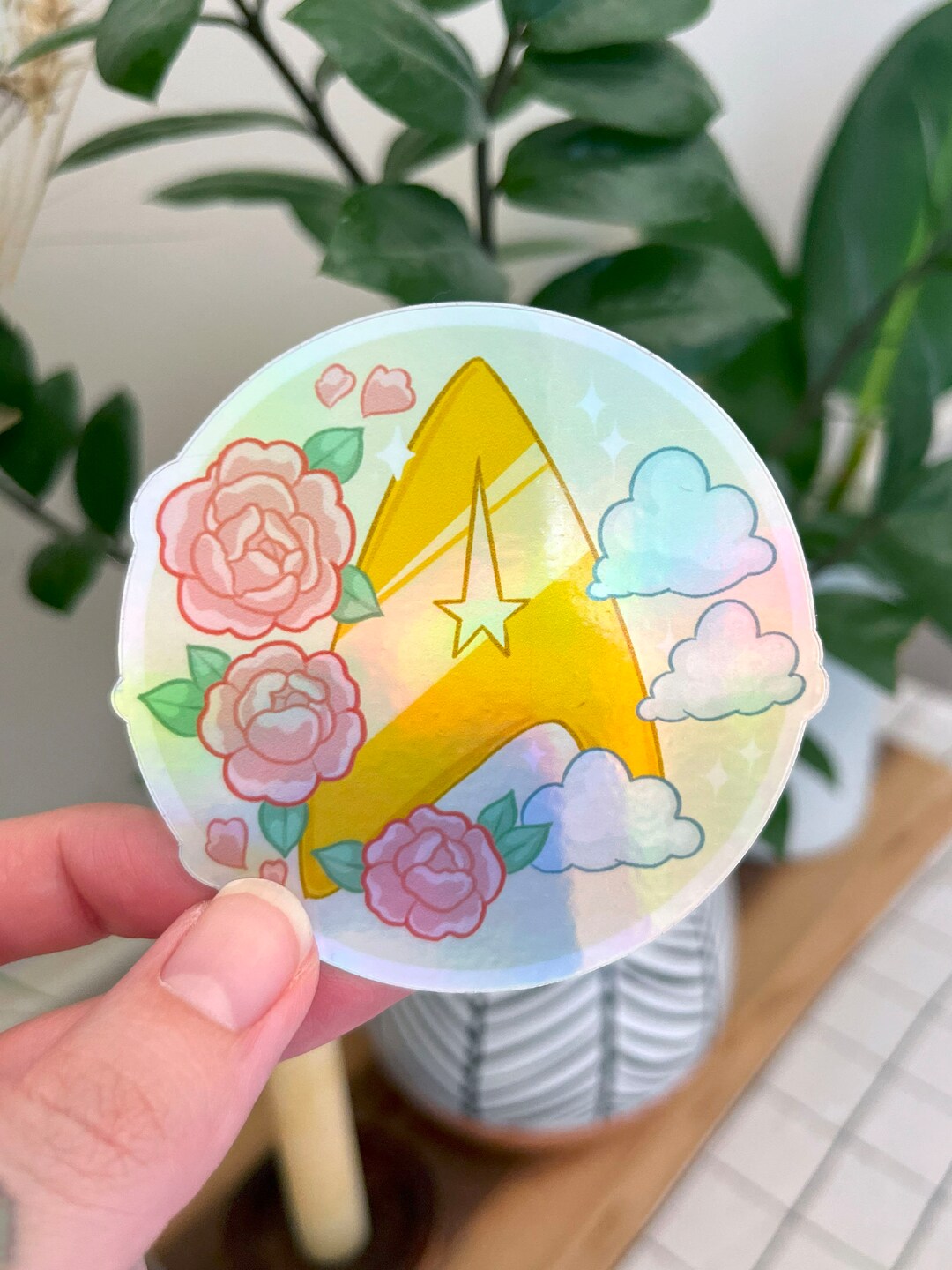 Holographic Kawaii Starfleet Emblem | Vinyl Sticker - Etsy