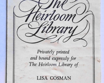The Heirloom Library - Etsy