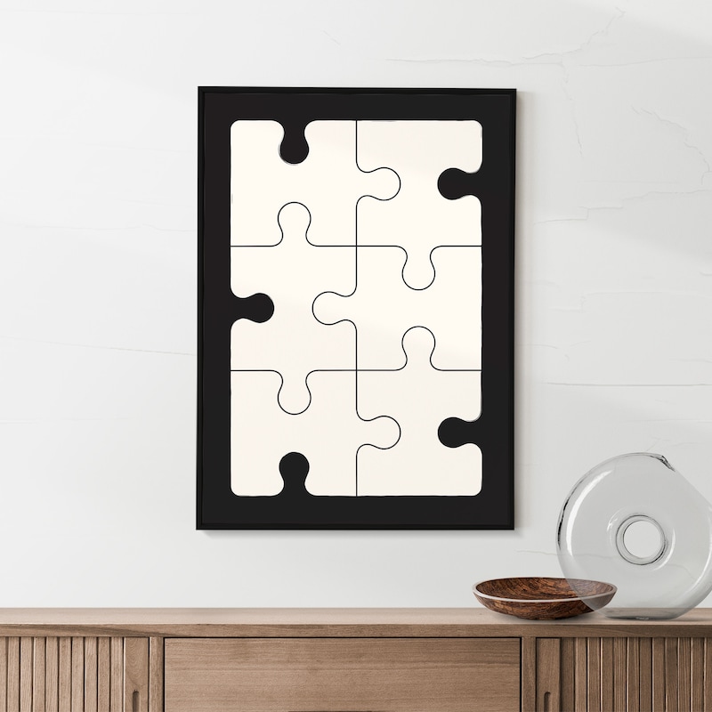 Geometric Puzzle - Etsy
