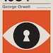 George Orwell 1984 Book Cover Art Print: Abstract Geometric Poster ...