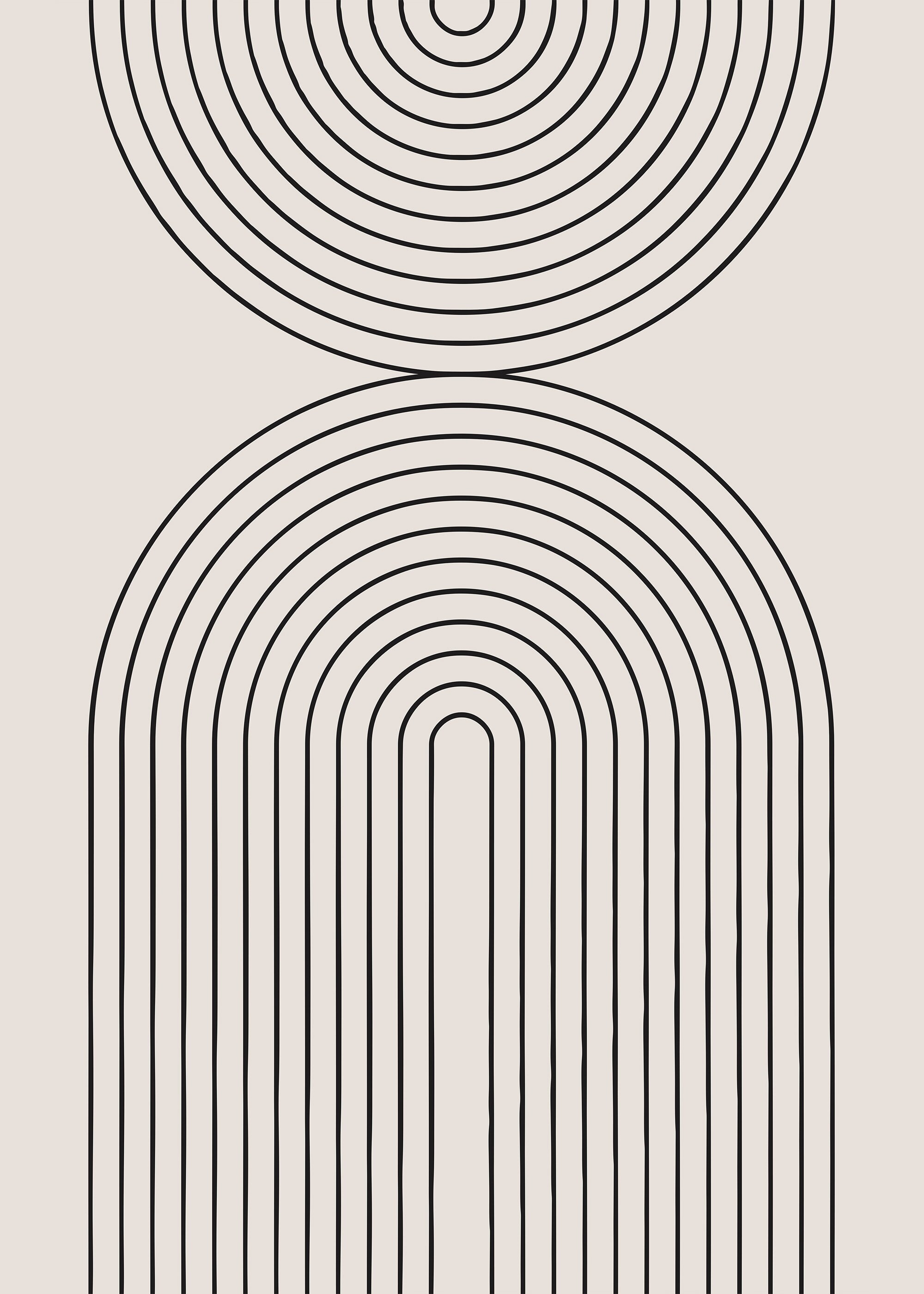 Minimal Arch Line Art, Minimalist Contemporary Poster, Digital Download ...