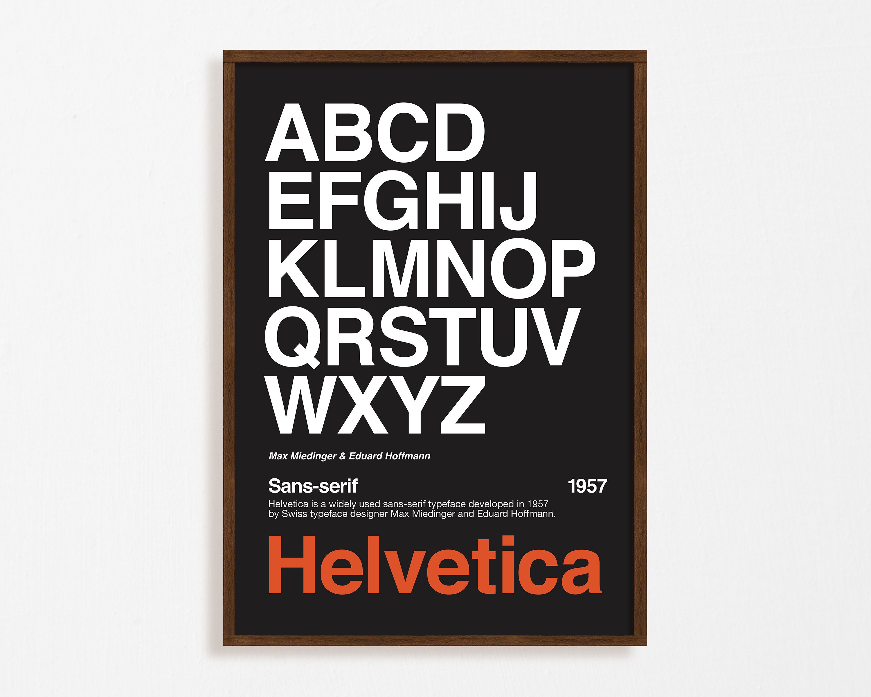 Helvetica Typography Poster, Graphic Design Print, Printable Art ...