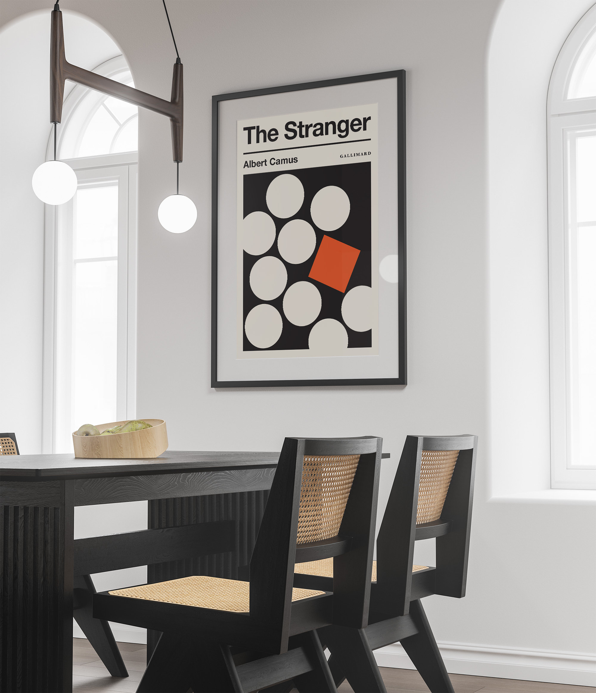 Albert Camus the Stranger Book Cover Art Print, Minimalist Literature ...