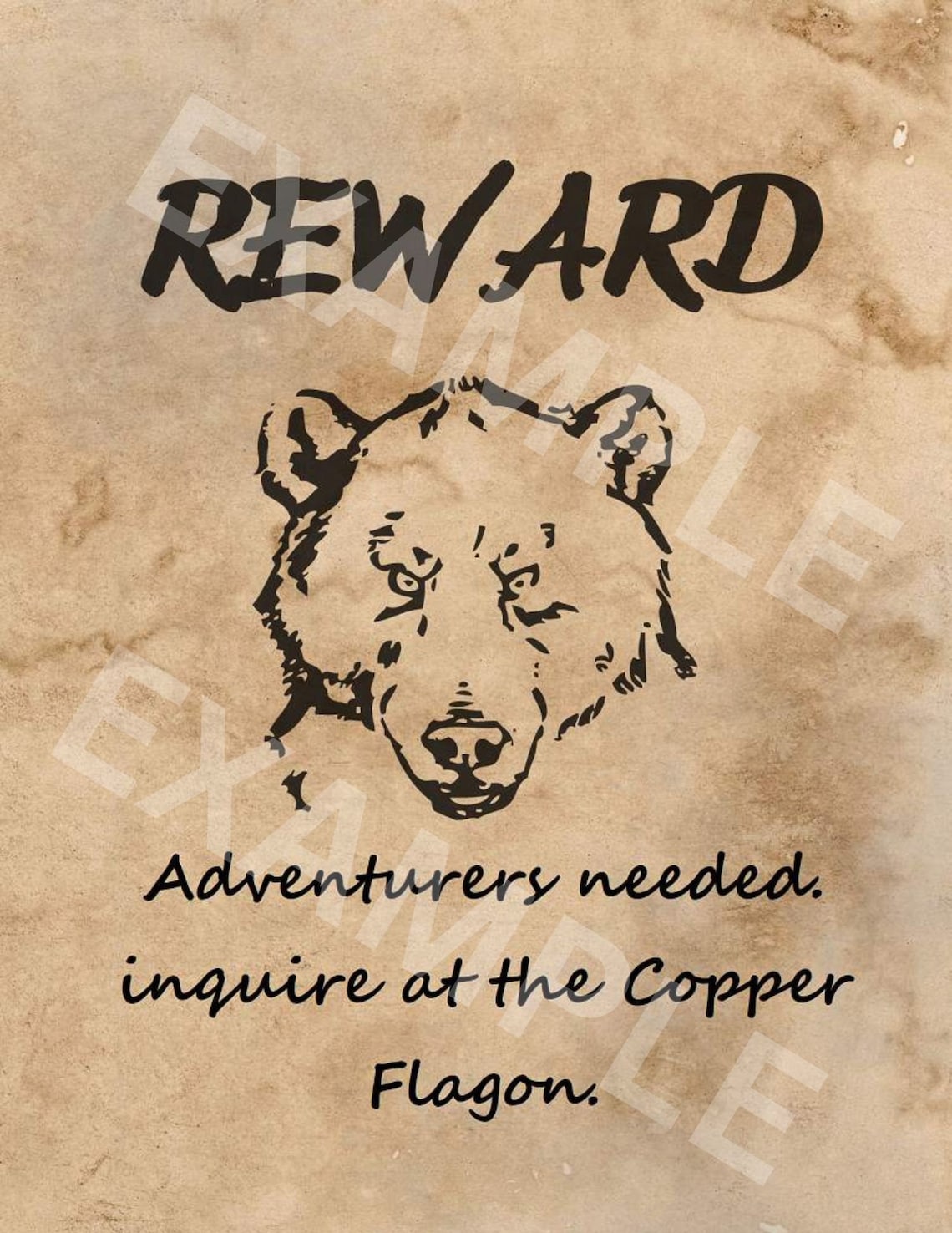 Customizable Bounty Job Board Posters for D&D Pathfinder Fantasy ...