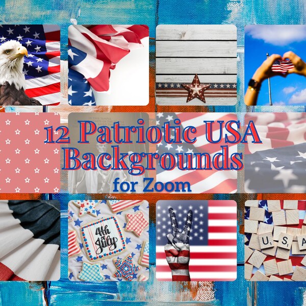 4th of July Zoom Background - Etsy