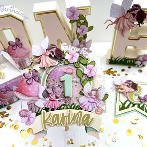 Fairy First Cake Topper | Fairy Cake Topper | Fairy First Birthday Cake ...