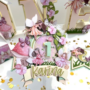 Fairy First Cake Topper | Fairy Cake Topper | Fairy First Birthday Cake ...