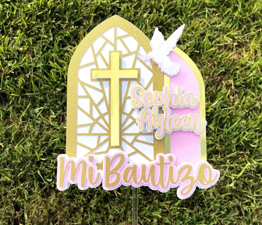 Mi Bautizo Cake Topper | Baptism Cake Topper | Bautizo Cake Topper ...