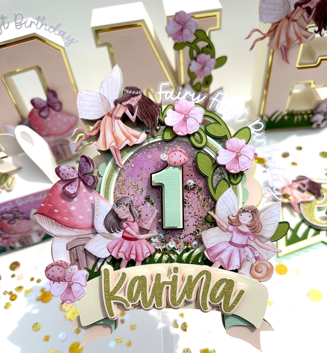 Fairy First Cake Topper | Fairy Cake Topper | Fairy First Birthday Cake ...