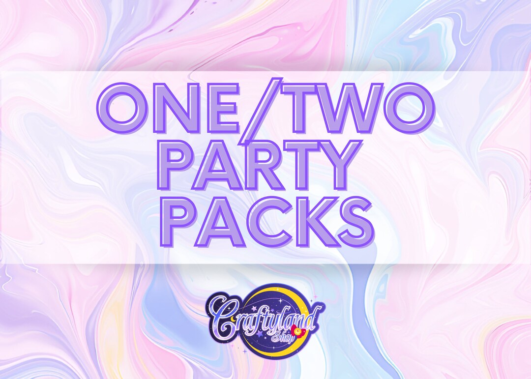 Custom One/two Party Pack - Etsy