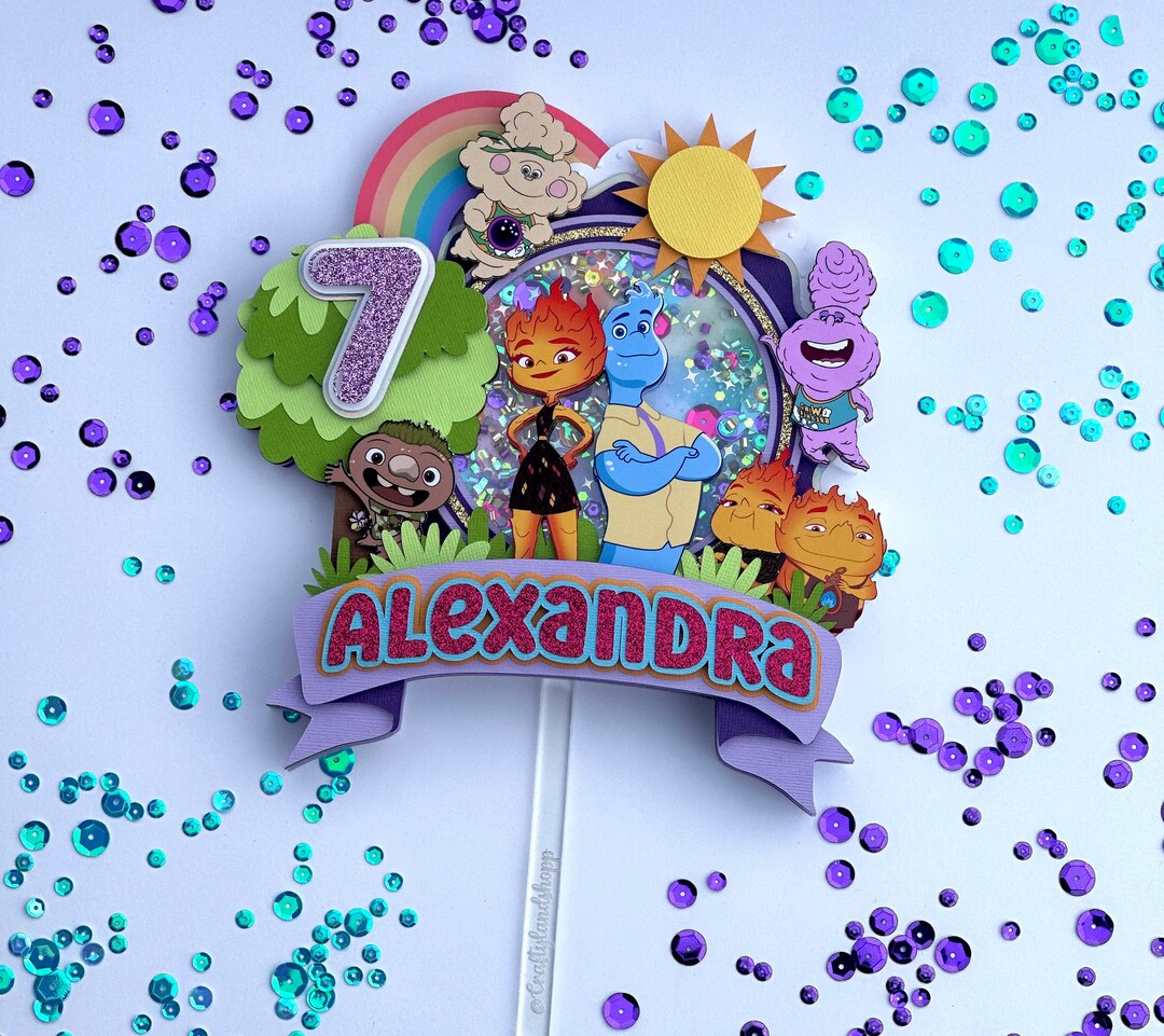 Elemental Cake Topper Elemental Theme Cake Topper Elemental Party ...