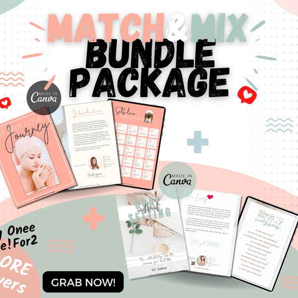 Done for You Self Love Journey Brandable Ecourse Lead Magnet Ebook Editable Canva Life Coaching ...