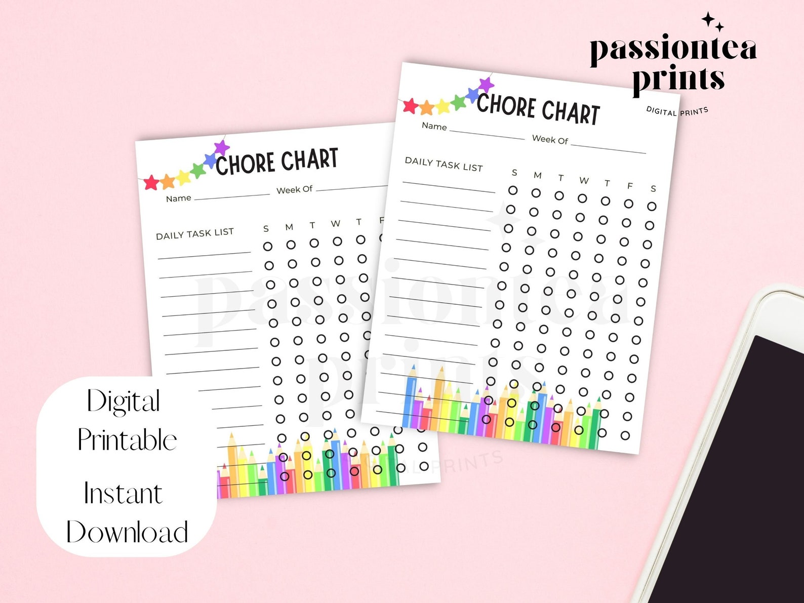 Kids Routine Chart Chore Checklist Kids Daily Task List - Etsy