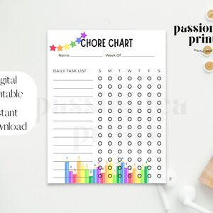 Kids Routine Chart Chore Checklist Kids Daily Task List - Etsy