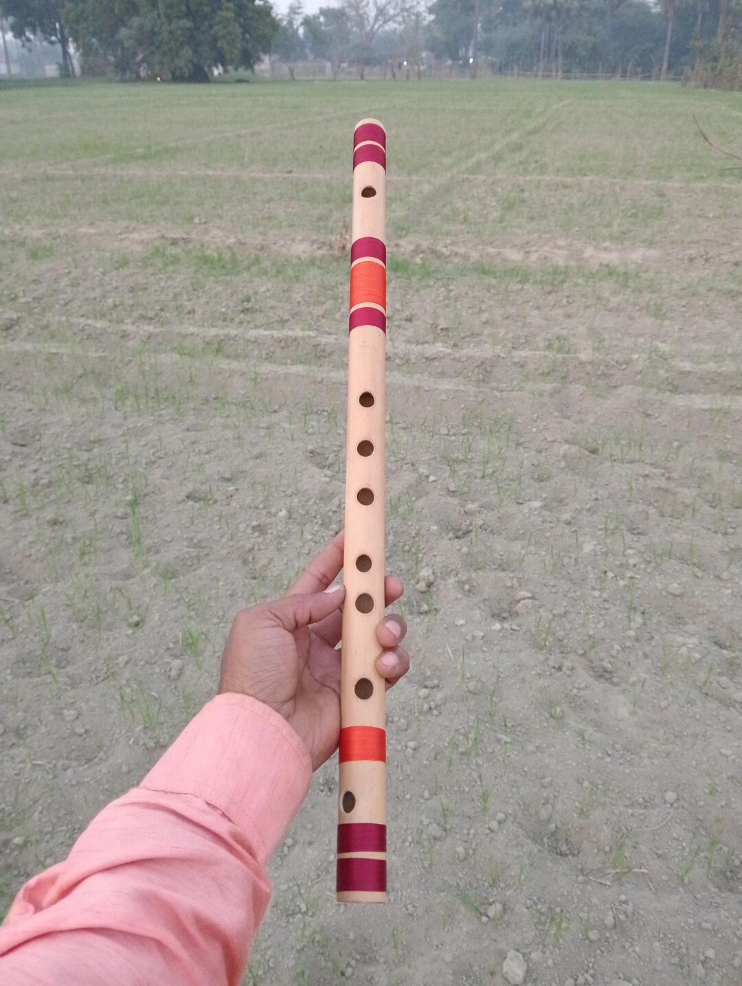 Bansuri Flute: 20" Indian Hindustani Flute, 440hz - Etsy