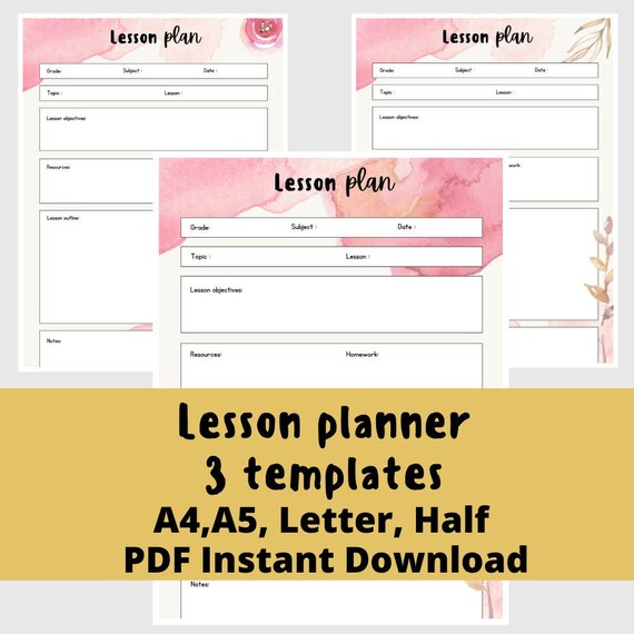 Lesson Planner For Teachers Homeschool Planner Lesson Plan Etsy lesson-planner-for-teachers-homeschool-planner-lesson-plan-etsy