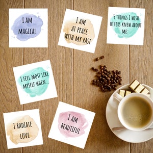 Bundle of 2 Positive Affirmation Cards Printable, Journaling Prompt ...