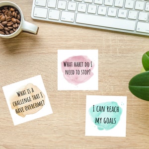 Bundle of 2 Positive Affirmation Cards Printable, Journaling Prompt ...