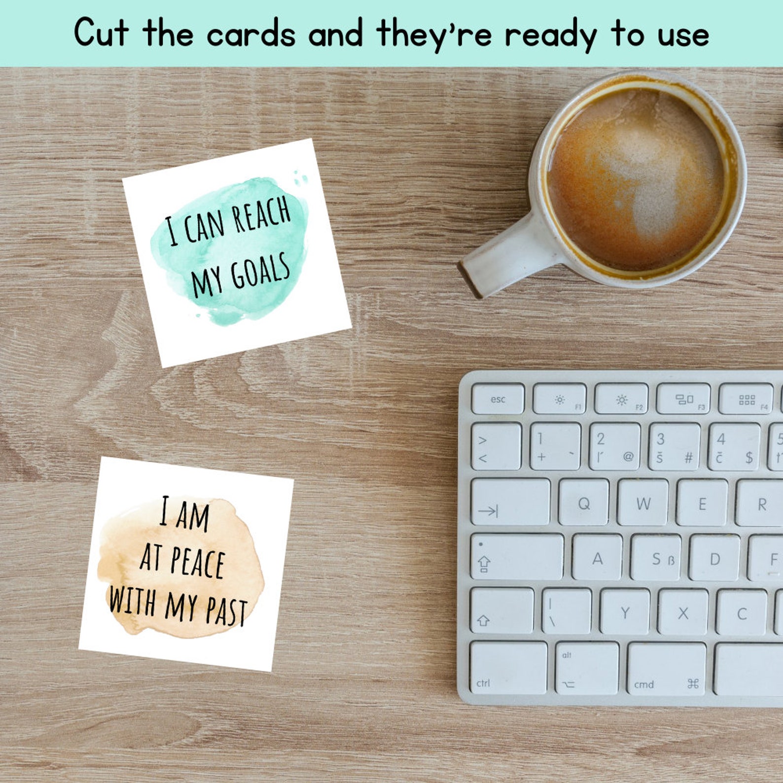 Positive Affirmation Cards Printable, Self Care Messages, Mindfulness ...