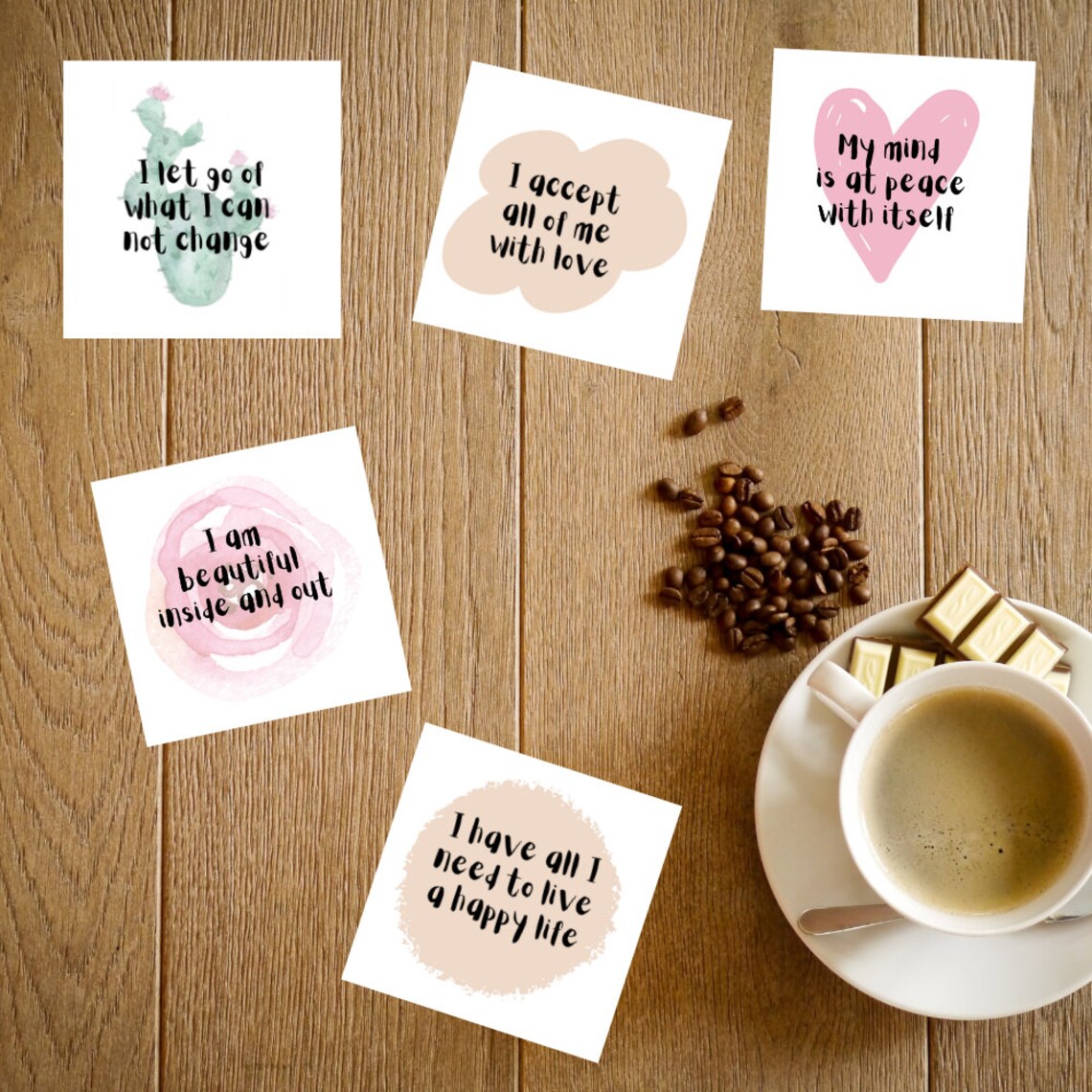 Self Love Affirmation Cards Printable, Self Care Messages, Positive ...