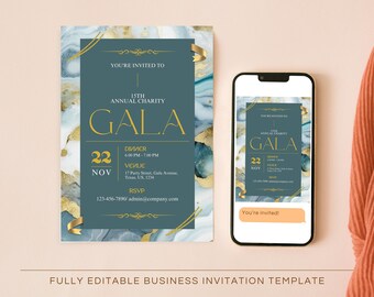 Grand Opening Flyer Printable Corporate Invitation Template - Etsy