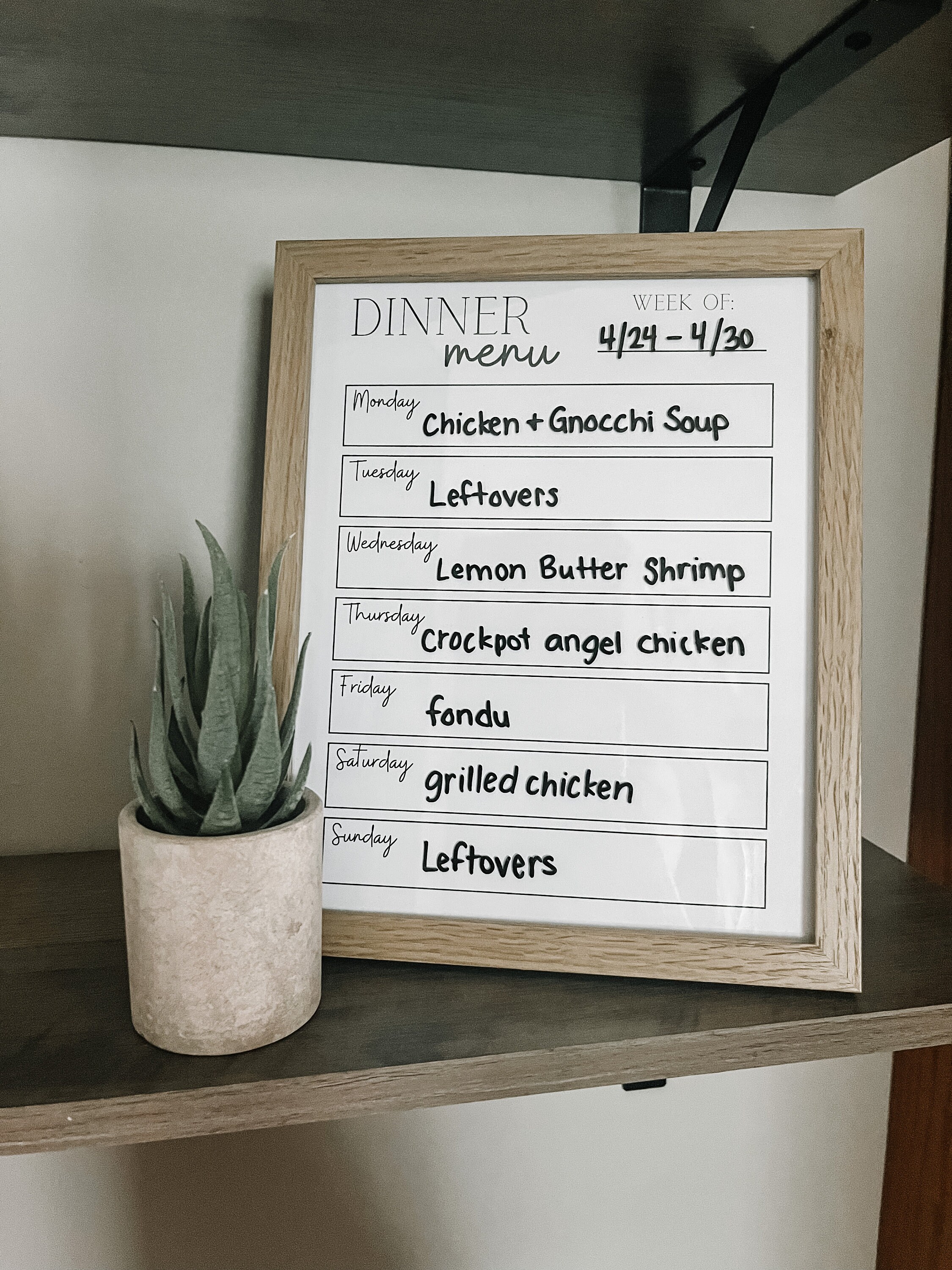Weekly Dinner Menu Planner / Printable / Template / PDF / Instant ...