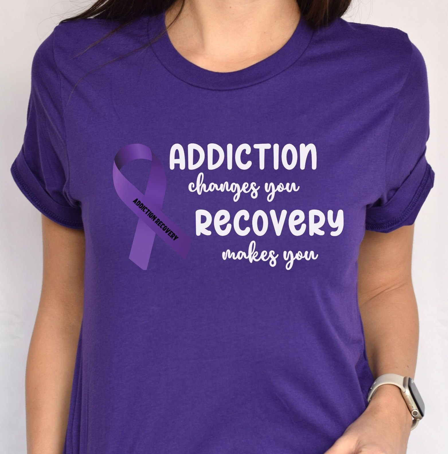 Addiction Recovery Tee Recovery Month Shirt Recover Outloud AA ...